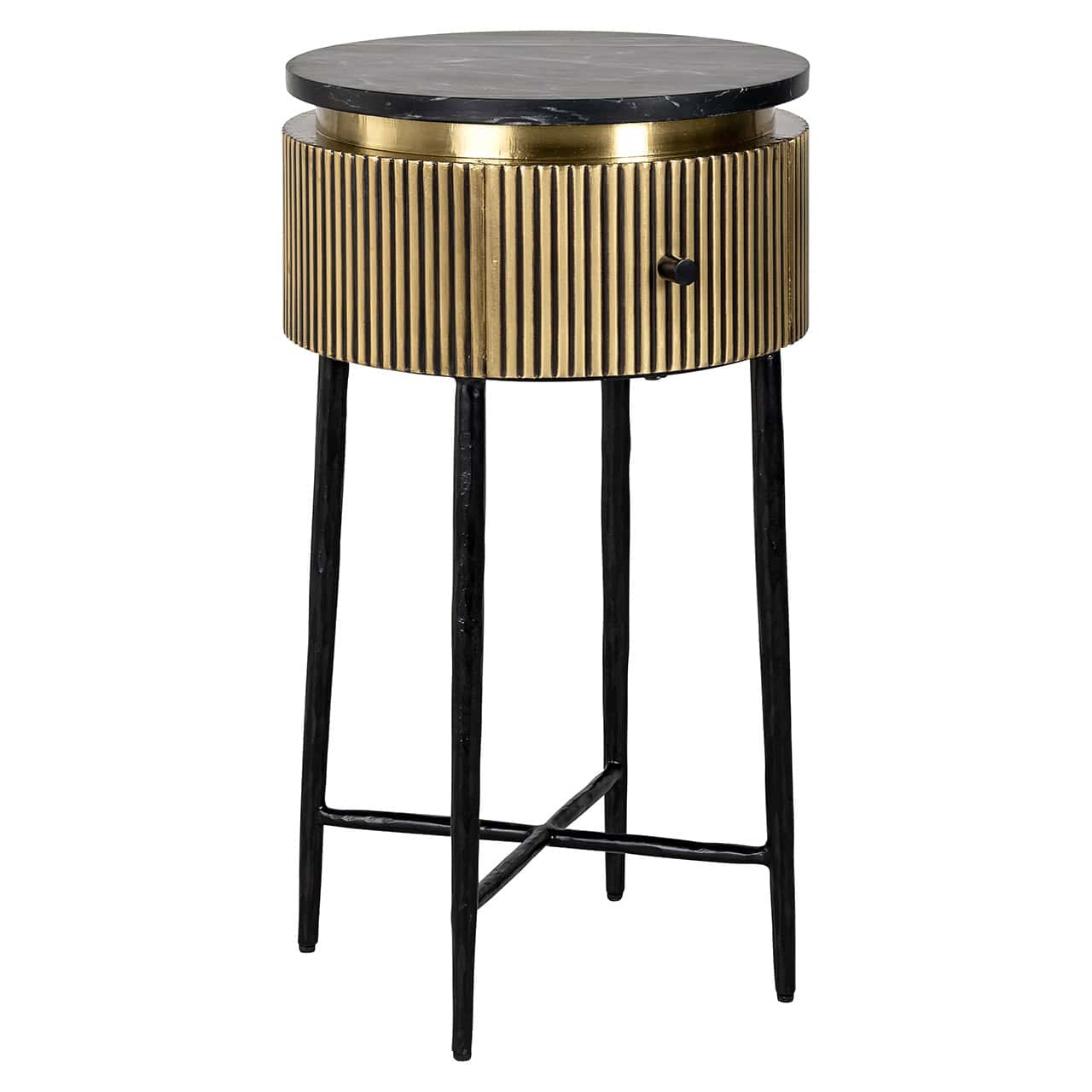 End table Ironville (Gold) – Lujo Luxury Living