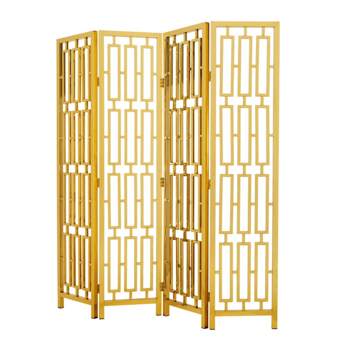 Folding Screen Davis gold finish – Lujo Luxury Living